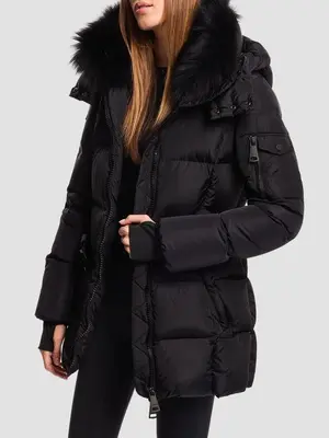 Sam. Luxe Soho Belted Down Jacket - Matte Black