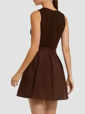 Mac Duggal Mix Media A-line Minidress