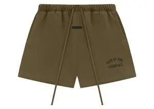 Fear Of God Essentials Fleece Soccer Short - Olive