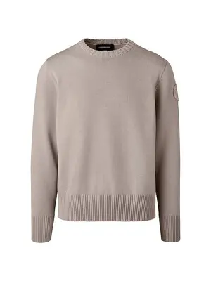 Canada Goose Rosseau Wool Crewneck Sweater Limestone
