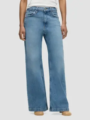 Hudson Jeans Jodie High-rise Wide-leg Jeans - Goddess