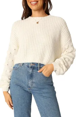 Petal & Pup Cropped Sweaters For Women