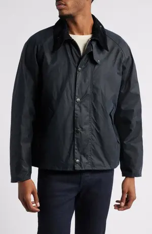 Barbour Transport Wax Jacket - Navy