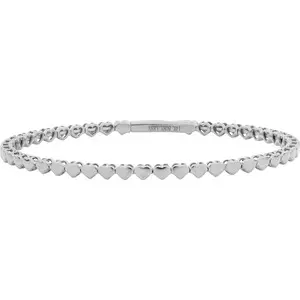 Bony Levy 14k Gold Heart Link Bracelet - 14k White Gold