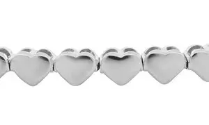 Bony Levy 14k Gold Heart Link Bracelet - 14k White Gold