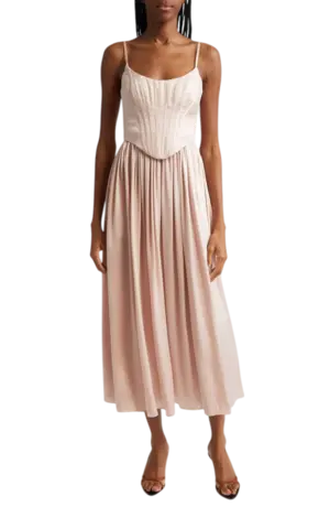 Zimmermann Silk Corset Midi Dress