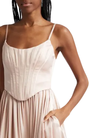 Zimmermann Silk Corset Midi Dress