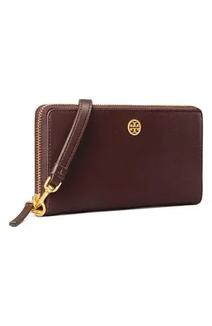 Tory Burch Robinson Continental Leather Wallet
