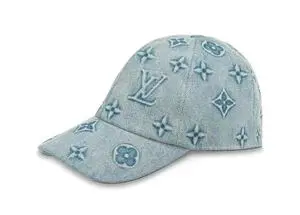 LOUIS VUITTON Monogram Washed Denim Cap