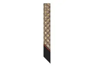Gucci Gg Bees Silk Neck Bow