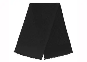 Gucci Gg Logo Scarf - Black