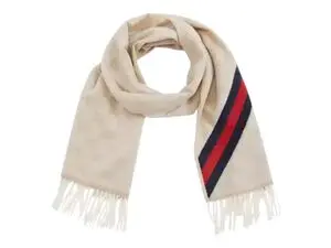 Gucci Nikky Wool Scarf - Sand/blue