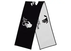 Off-white Printed Scarves For Men