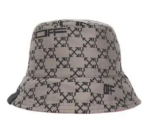 Off-White Monogram Reversible Bucket Hat - Brown/fuchsia