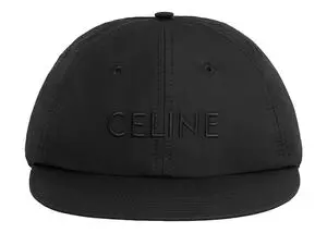 Celine Lightweight Nylon Skate Cap - Black