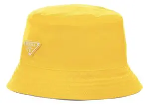 Prada Nylon Bucket Hat - Yellow