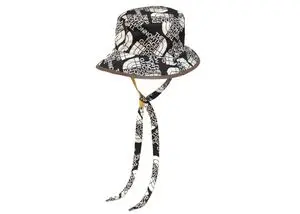 Gucci X The North Face Self Tie Nylon Bucket Hat - Black/white