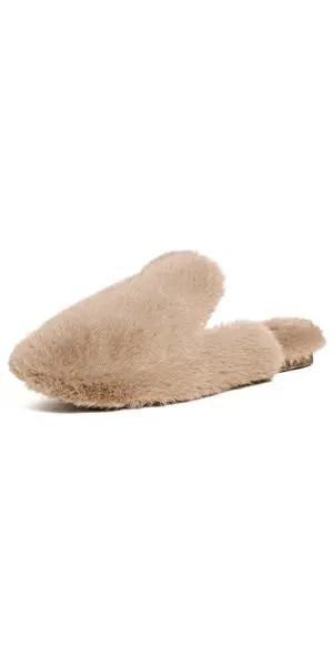 Eberjey Plush Mule Slippers - Toffee