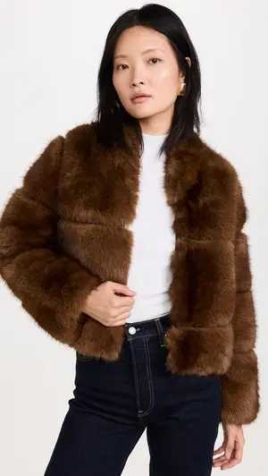Apparis Sai Short Coat - Mink