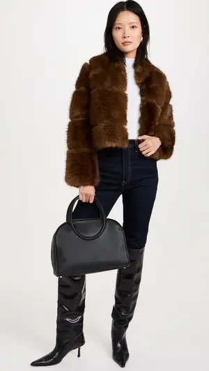 Apparis Sai Short Coat - Mink