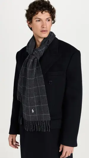 Polo Ralph Lauren Reversible Windowpane Scarf
