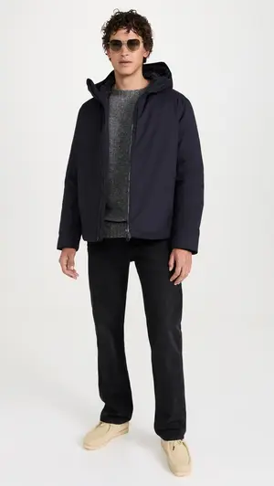 SAVE THE DUCK Barnaby Hooded Jacket - Blue Black