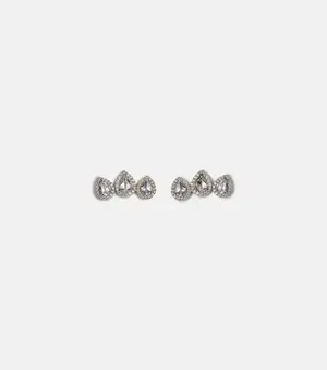 KAMYEN Kanika 18kt White Gold Diamond Earrings - Silver