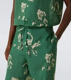 BODE Football Linen Pajama Pants