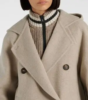 Brunello Cucinelli Wool-cashmere Double-breasted Jacket