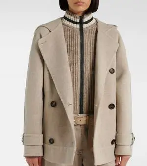 Brunello Cucinelli Wool-cashmere Double-breasted Jacket