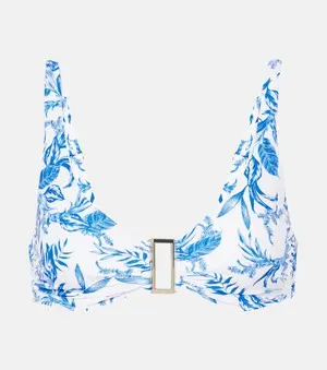 Melissa Odabash Melissa Odabash Bel Air Printed Bikini Top Yellow