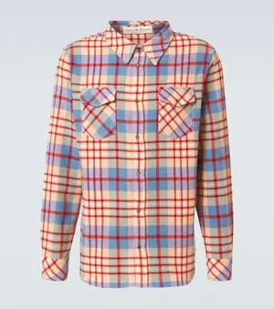 GOD'S TRUE CASHMERE Al's Run Plaid Cashmere Shirt - Multicoloured