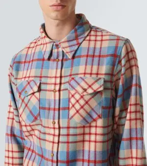 GOD'S TRUE CASHMERE Al's Run Plaid Cashmere Shirt - Multicoloured