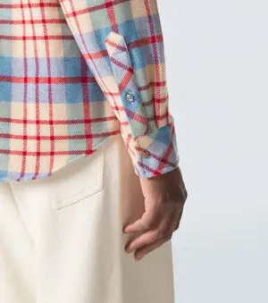 GOD'S TRUE CASHMERE Al's Run Plaid Cashmere Shirt - Multicoloured