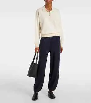 Loro Piana Cocooning Cashmere Polo Sweater