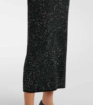 Max Mara Berlina Sequined Maxi Dress