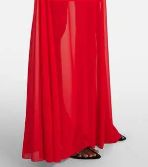 Proenza Schouler Paula Sheer Crepe Jersey Gown