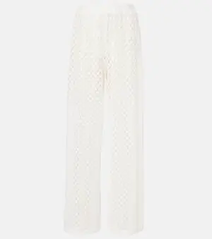 Melissa Odabash Adi High-rise Palazzo Pants - White