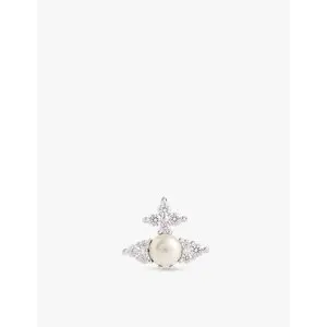 VIVIENNE WESTWOOD Feodora Stud Earrings - Platinum