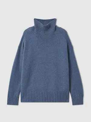 REISS Corrine 100% Cashmere Roll Neck Jumper