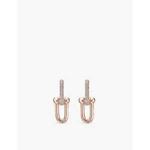 Tiffany & Co. Hardwear 18ct Rose-gold And 1.18ct Diamond Link Earrings - Rose Gold