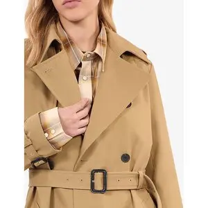 The Kooples Double-breasted Long Trench Coat