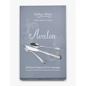 ARTHUR PRICE Avalon 16-piece Stainless-steel Cutlery Set