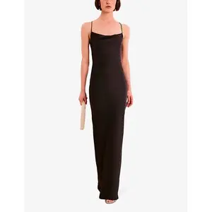 OMNES Ginny Cowl-neck Maxi Dress