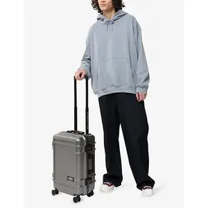 EASTPAK E Resist'r Cabin Small Hard-shell Suitcase - Brushed Metal