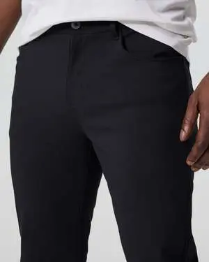 Vuori Meta™ Twill Athletic Slim Pants - Black