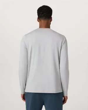 Vuori Long Sleeve Performance Tee - Frost Grey Heather