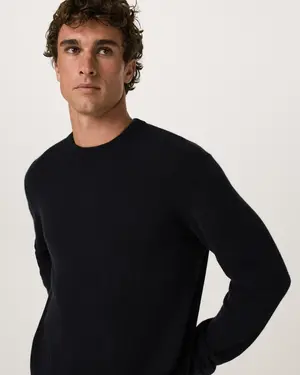 Vuori Berik Cashmere Crewneck Sweater - Black