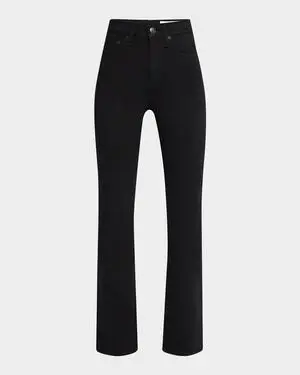 Rag & Bone Flexi Peyton High-Rise Bootcut Jeans - Black