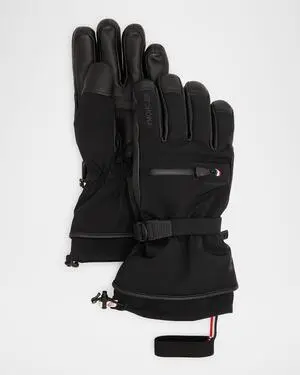 Moncler Padded Ski Gloves - Black